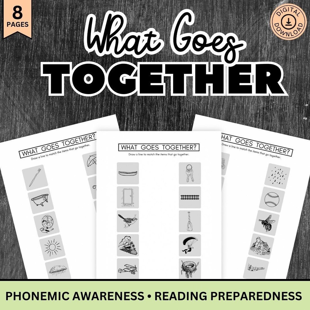 What Goes Together Worksheets, Things That Go Together, Visual ...