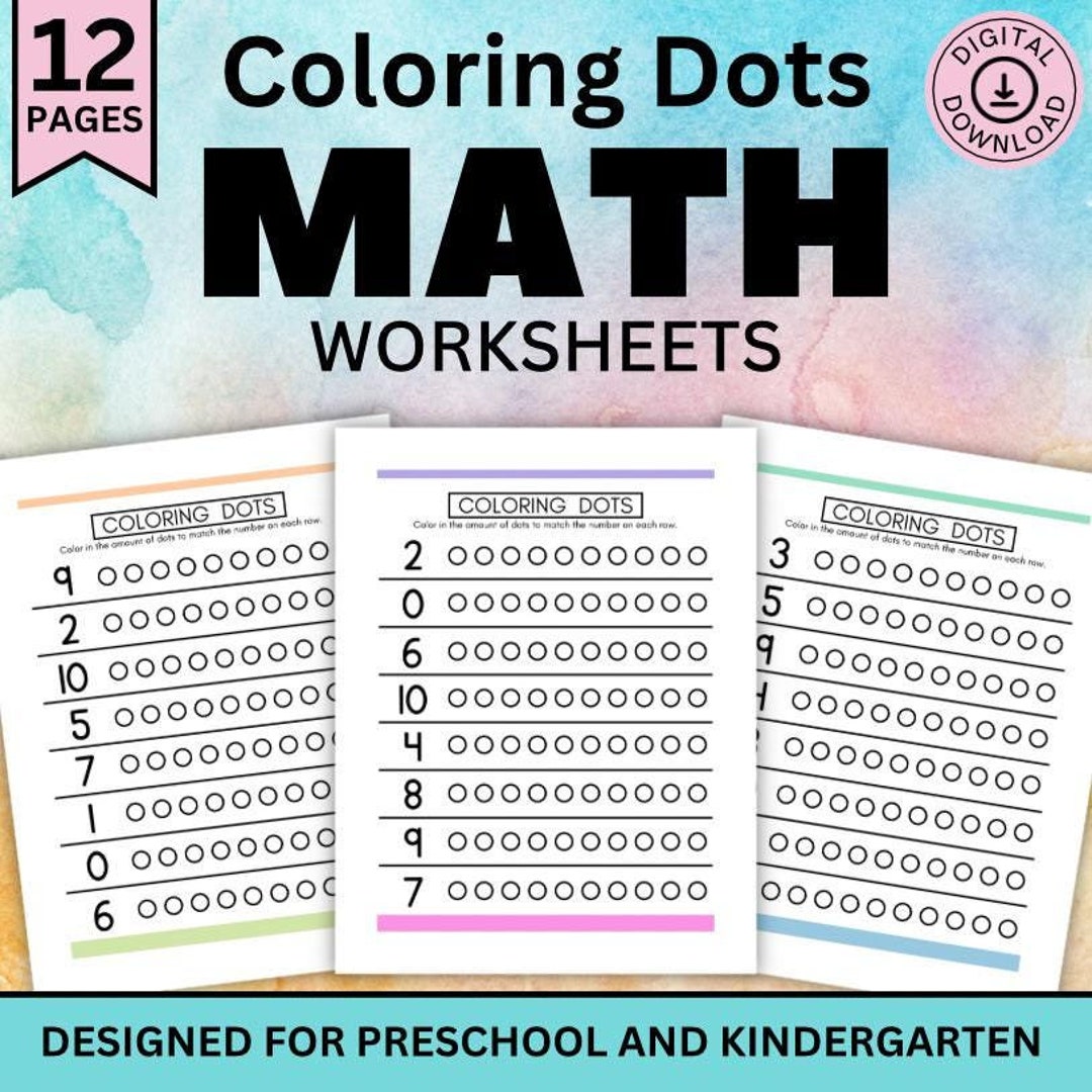 Preschool Math Counting Worksheets, Kindergarten Math Worksheets ...