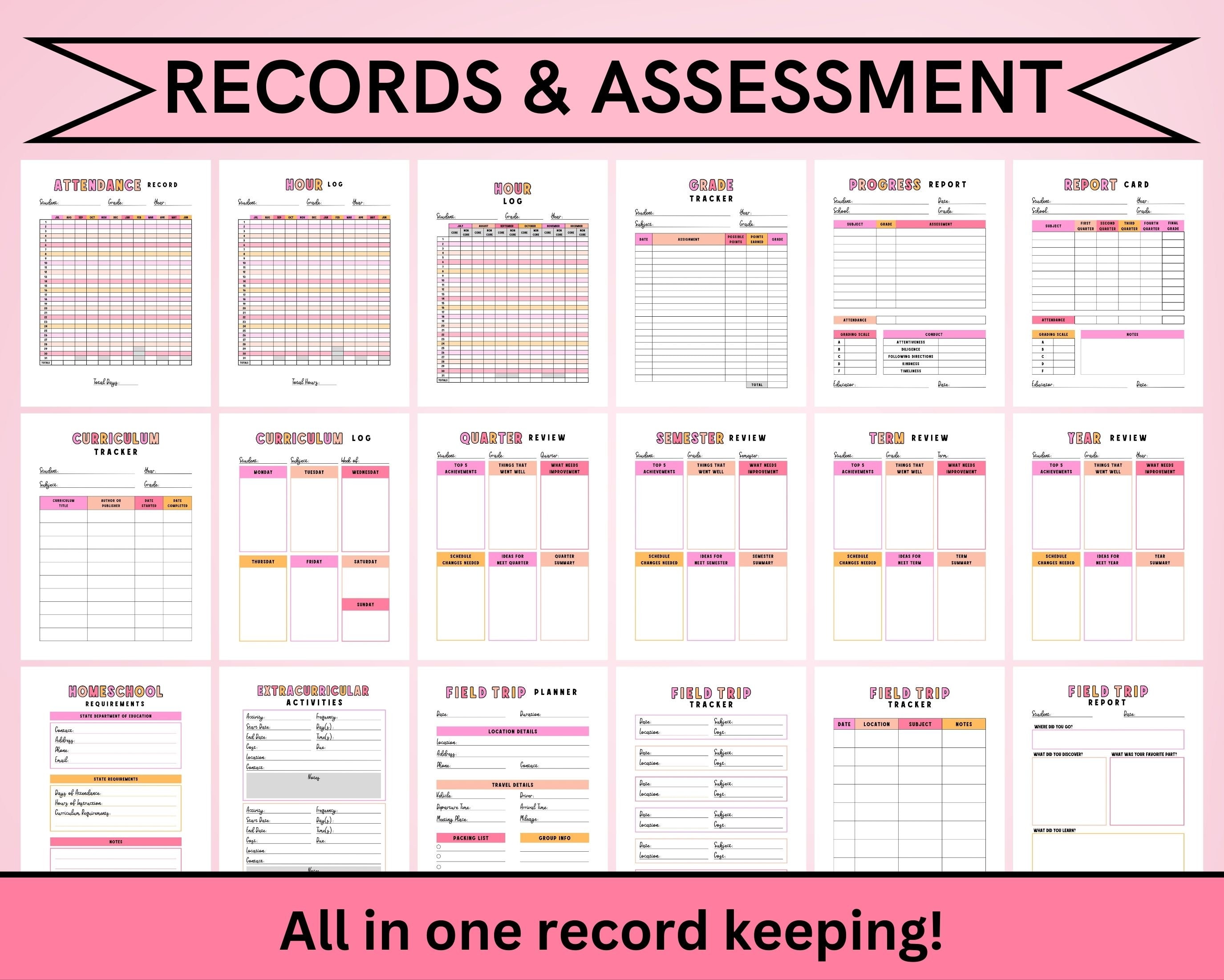 Homeschool Planner Printable Homeschool Planner 2023 2024 - Etsy