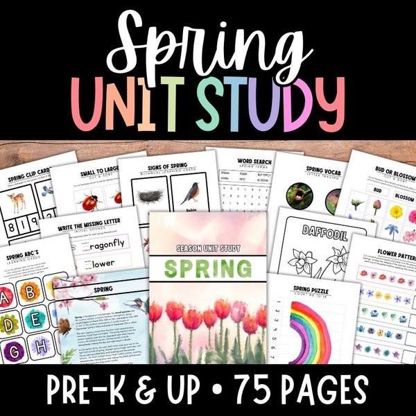 Spring Unit Study - Etsy