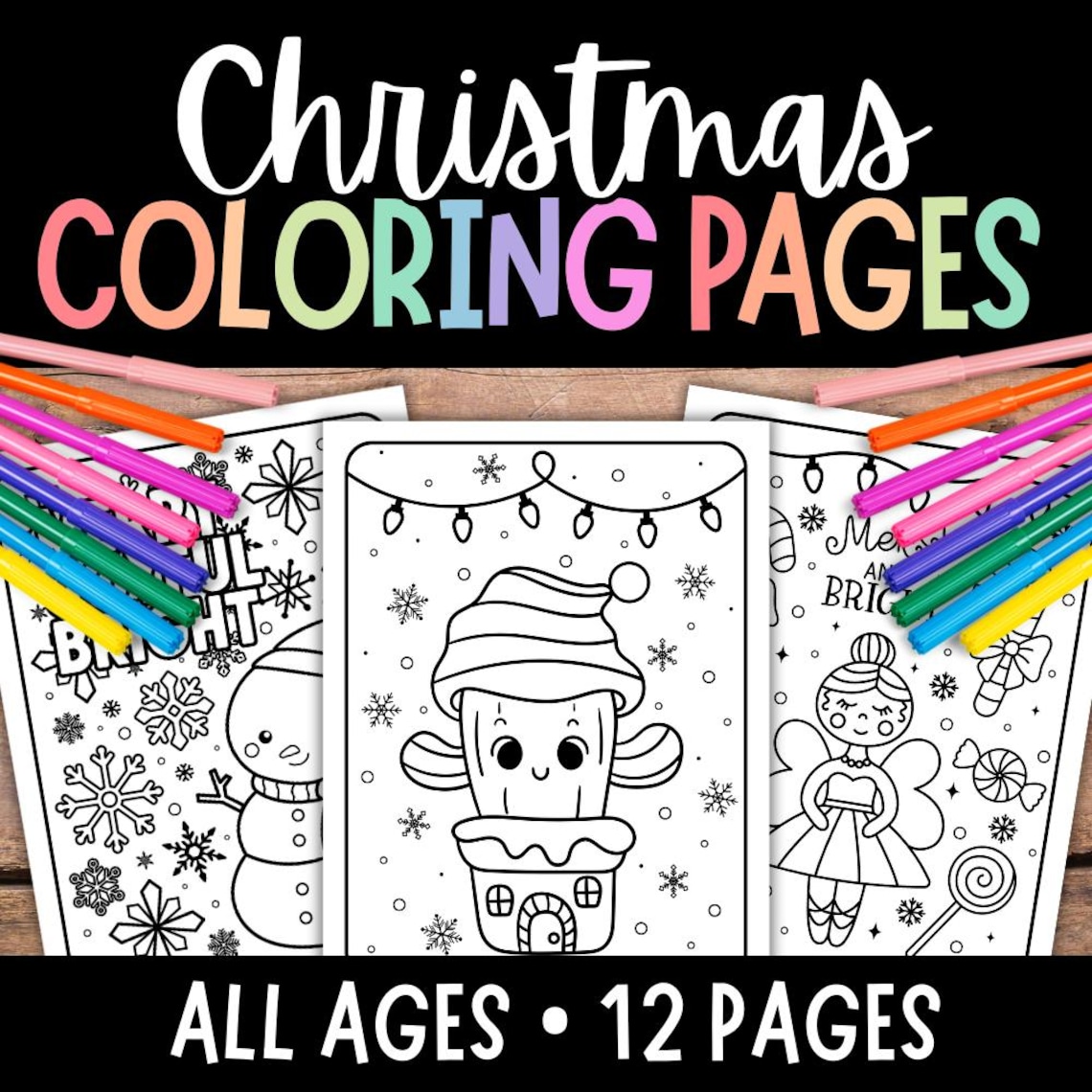 Christmas Coloring Pages, Christmas Craft, Holiday Coloring Sheets ...