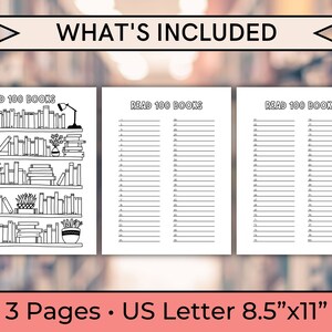 Book Reading Tracker Printable, Reading Log for Adults or Kid, Reading ...