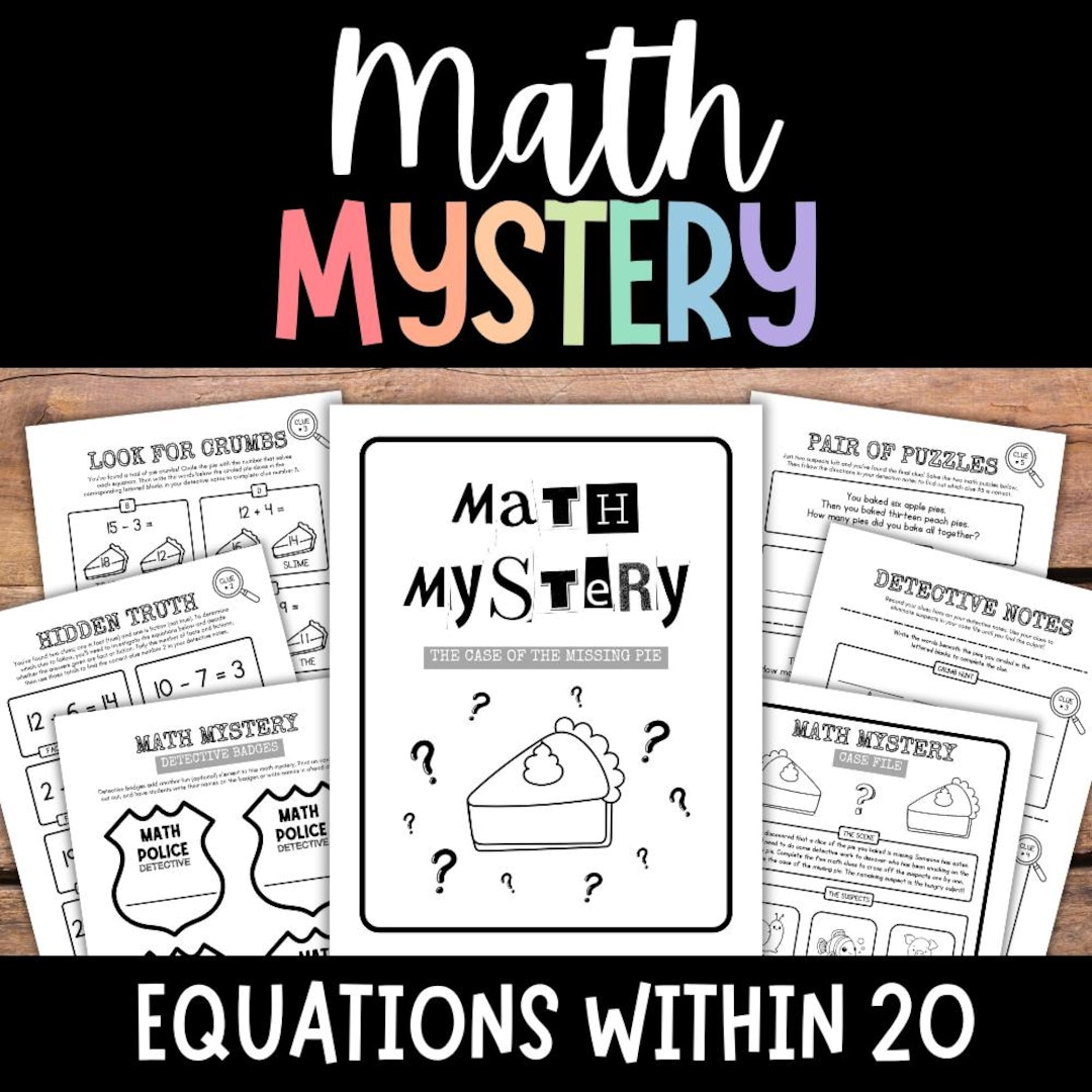 Addition and Subtraction Math Mystery, Math Worksheet, Addition ...