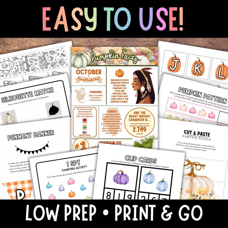 Pumpkin Unit Study, Pumpkin Life Cycle, Pumpkin Worksheet, Harvest ...