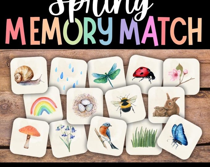 Spring Flower Matching Activity, Pattern Matching Game for Preschool ...