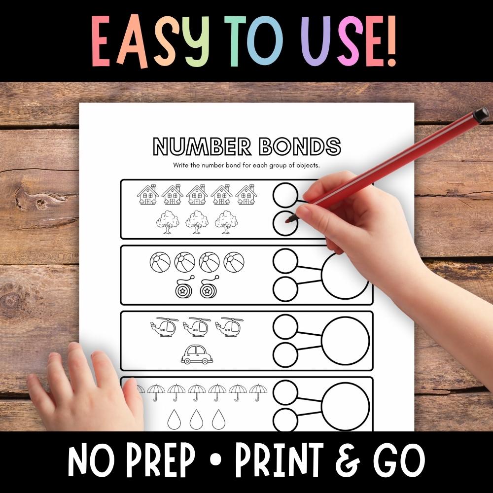 Number Bonds Activities, Kindergarten Math, Composing and Decomposing ...