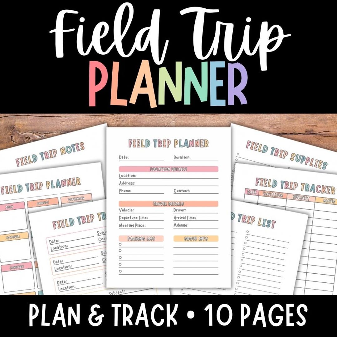 Field Trip Planner, Field Trip Planning, School Outing Planner, Plan a ...