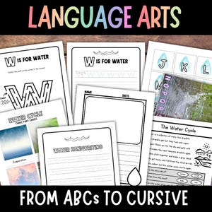 Water Cycle Unit Study, Science Study Unit, the Water Cycle, Earth ...