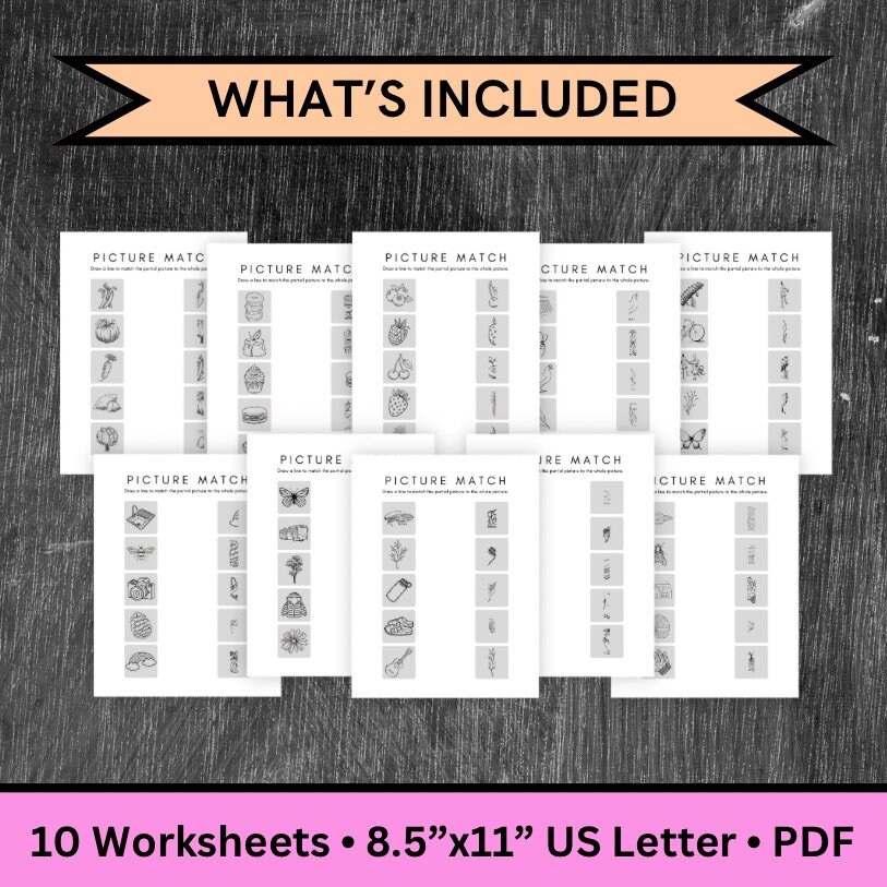 Visual Discernment Worksheets, Visual Discrimination, Differentiation ...