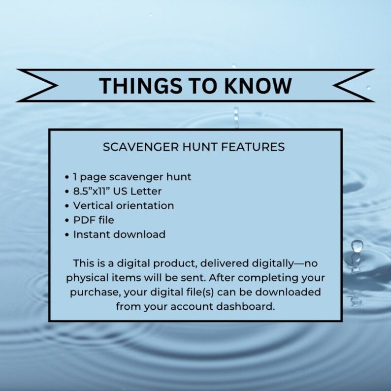 Rainy Day Scavenger Hunt, Outdoor Activities for Kids, Rainy Day ...