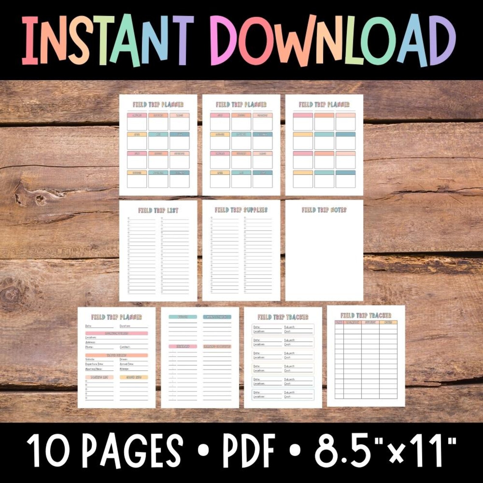 Field Trip Planner, Field Trip Planning, School Outing Planner, Plan a ...