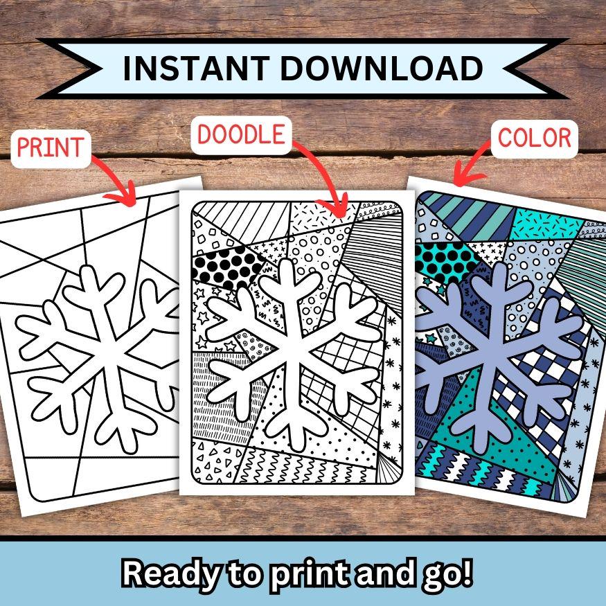 Christmas Coloring, Christmas Pop Art, Holiday Coloring Pages, Xmas ...