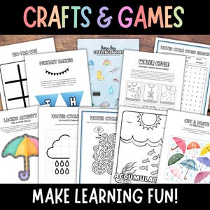 Water Cycle Unit Study, Science Study Unit, the Water Cycle, Earth ...