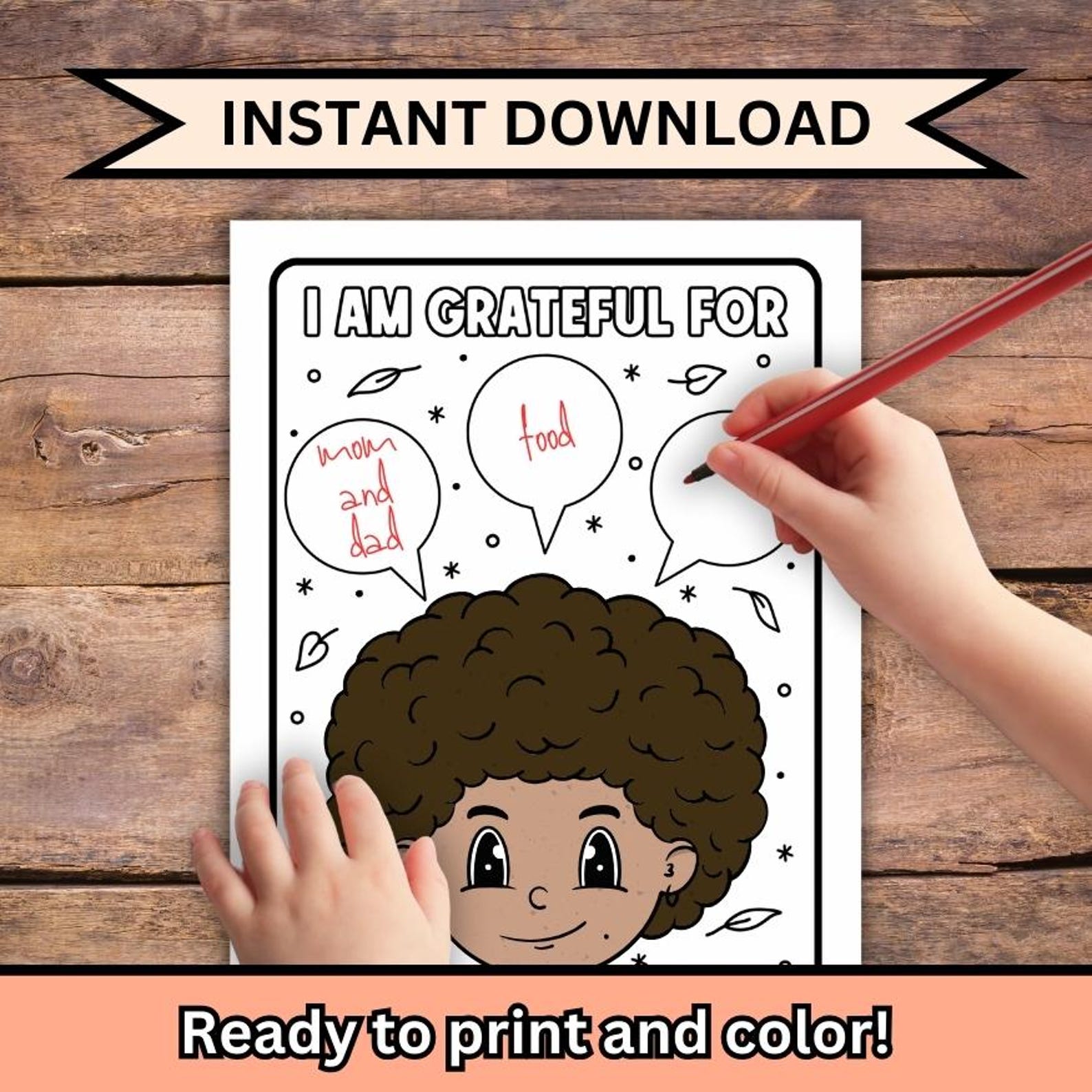Gratitude Coloring, Thanksgiving Coloring Pages, Gratitude Coloring ...