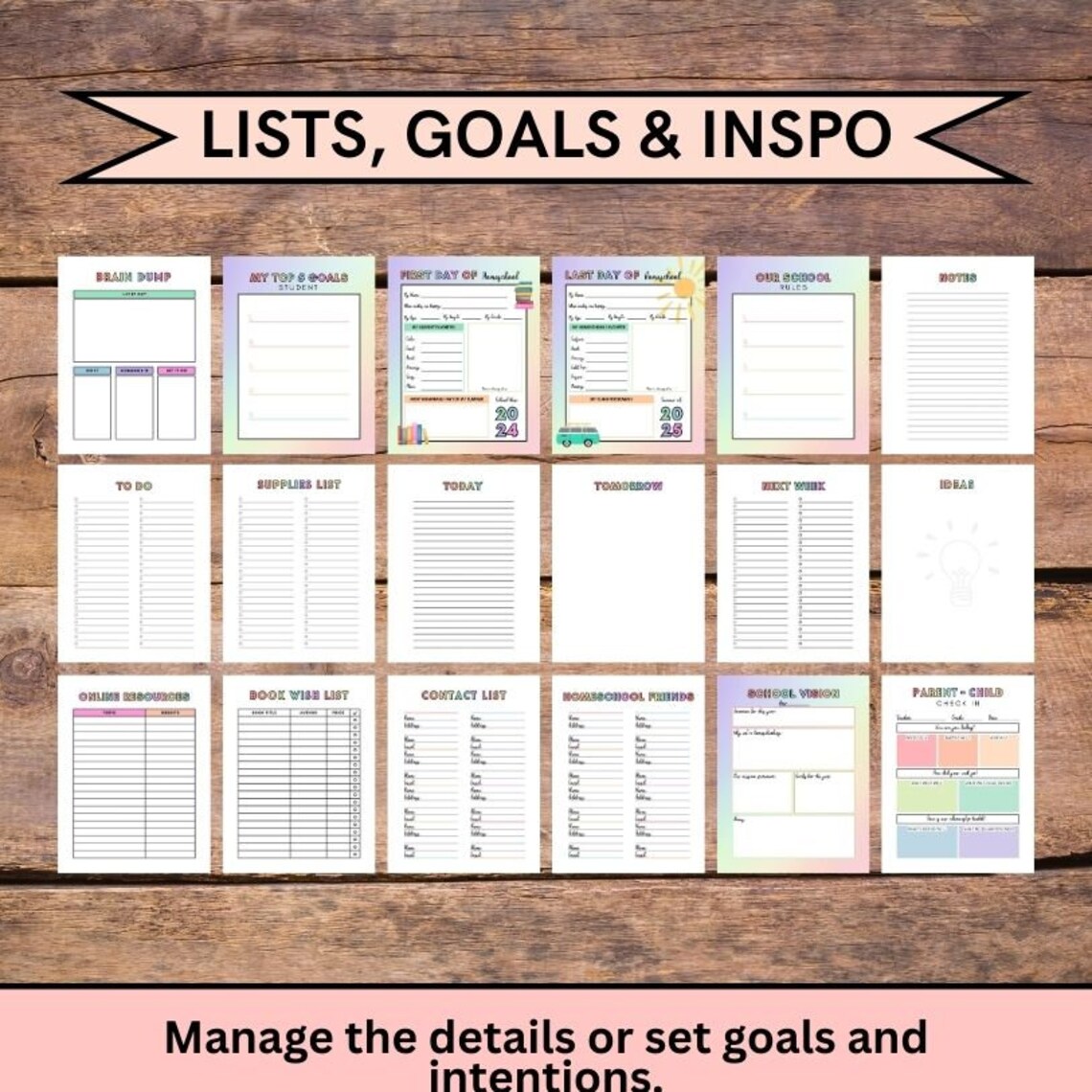 Homeschool Planner Printable, Homeschool Planner 2024-2025, Homeschool ...