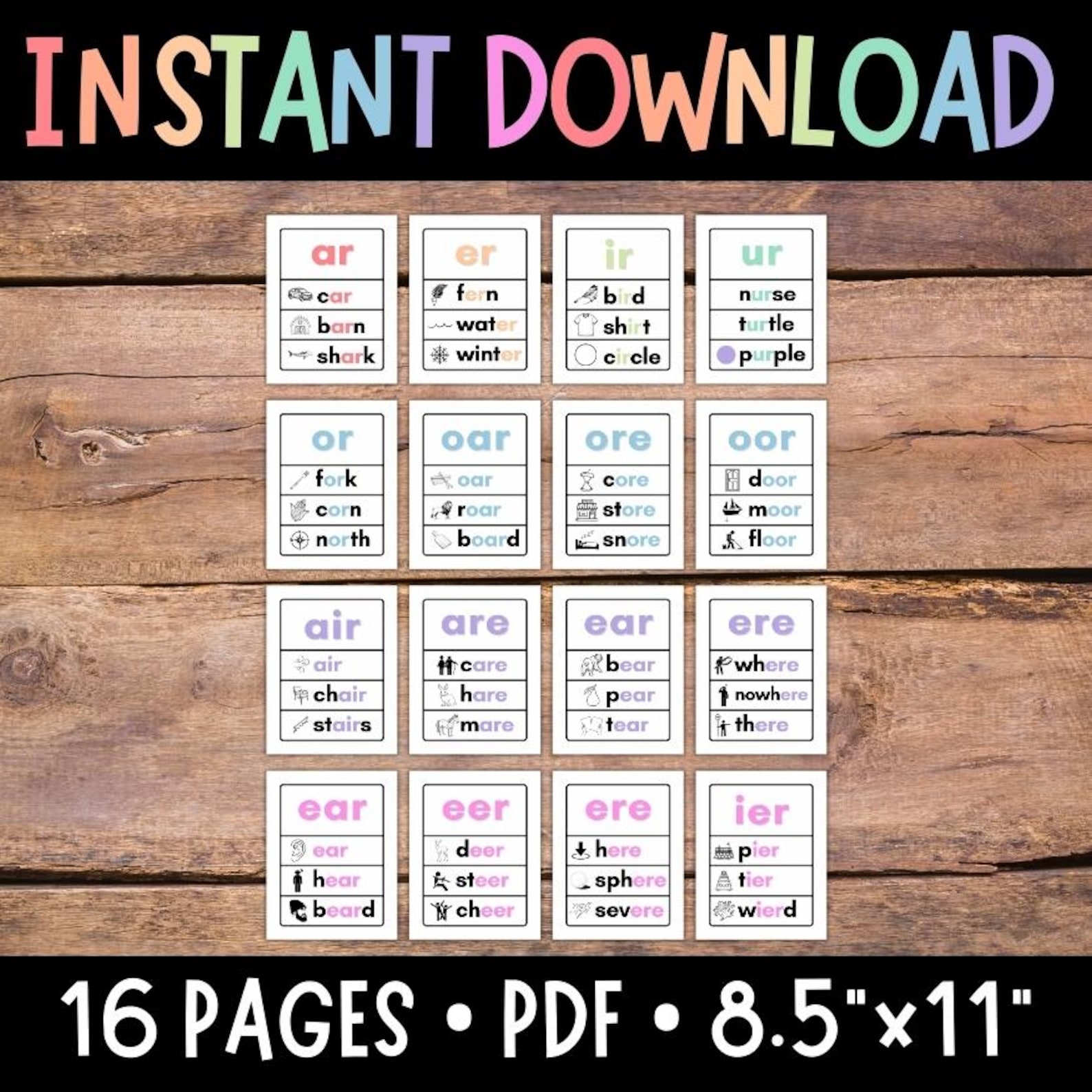 R Controlled Vowels Anchor Chart, Bossy R Anchor Charts, Phonics ...