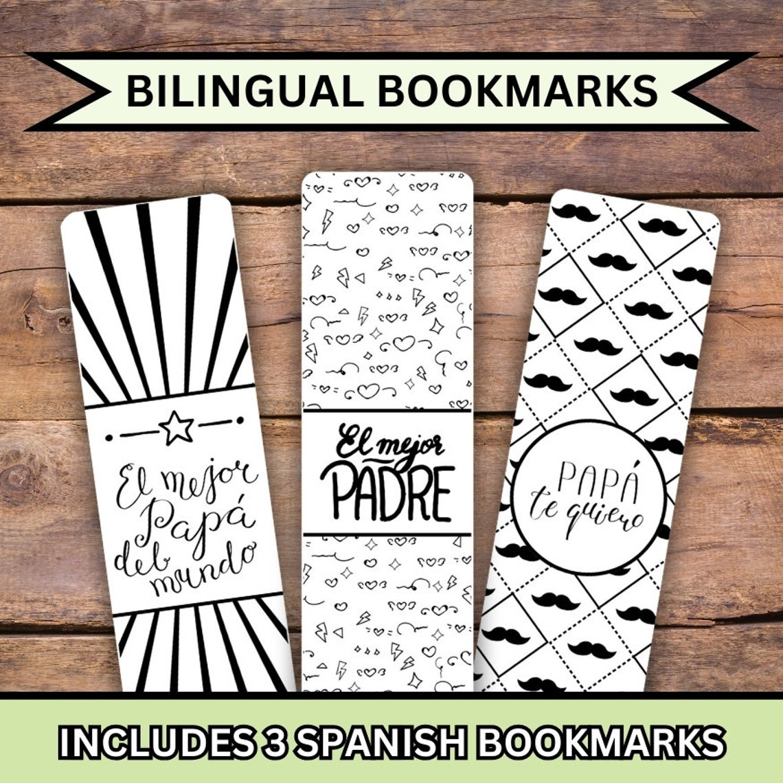 Fathers Day Coloring Bookmarks, Fathers Day Bookmarks Printable ...