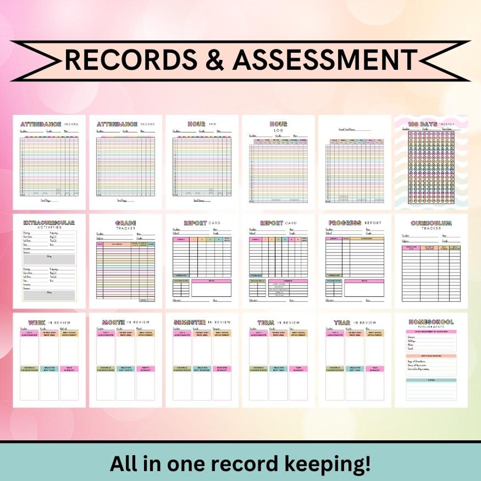 Homeschool Planner, Homeschool Planner Printable, Printable Homeschool ...