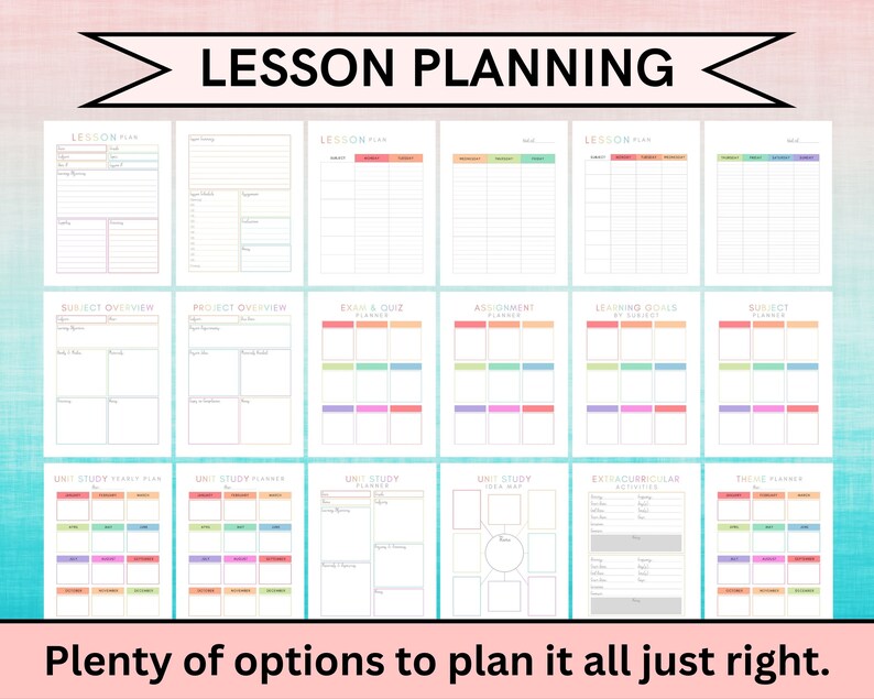 Homeschool Planner Printable Homeschool Planner 2023 2024 - Etsy