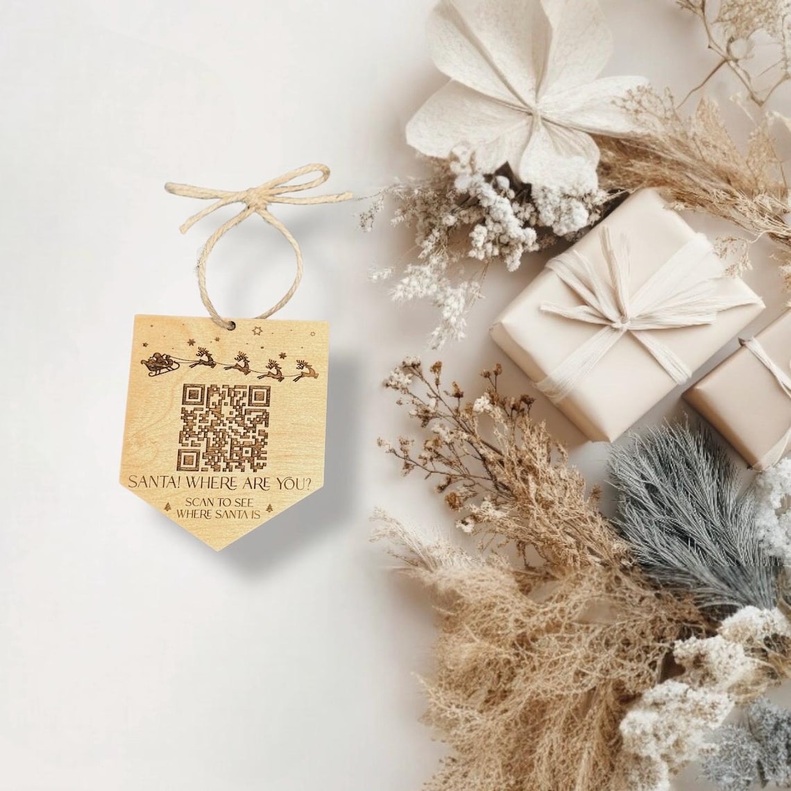 Santa Tracker Ornament | Santa | Tracker | Track Santa | Barcode ...