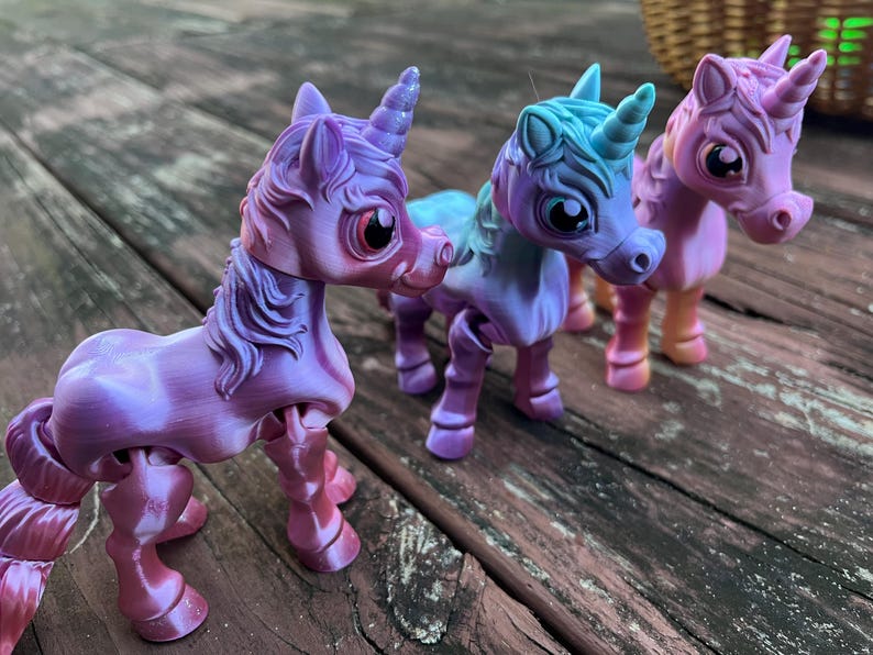 3D Printed Unicorn - Etsy