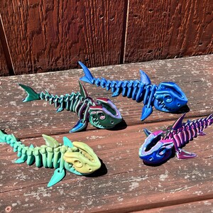 3D Printed Flexible Shark - Etsy
