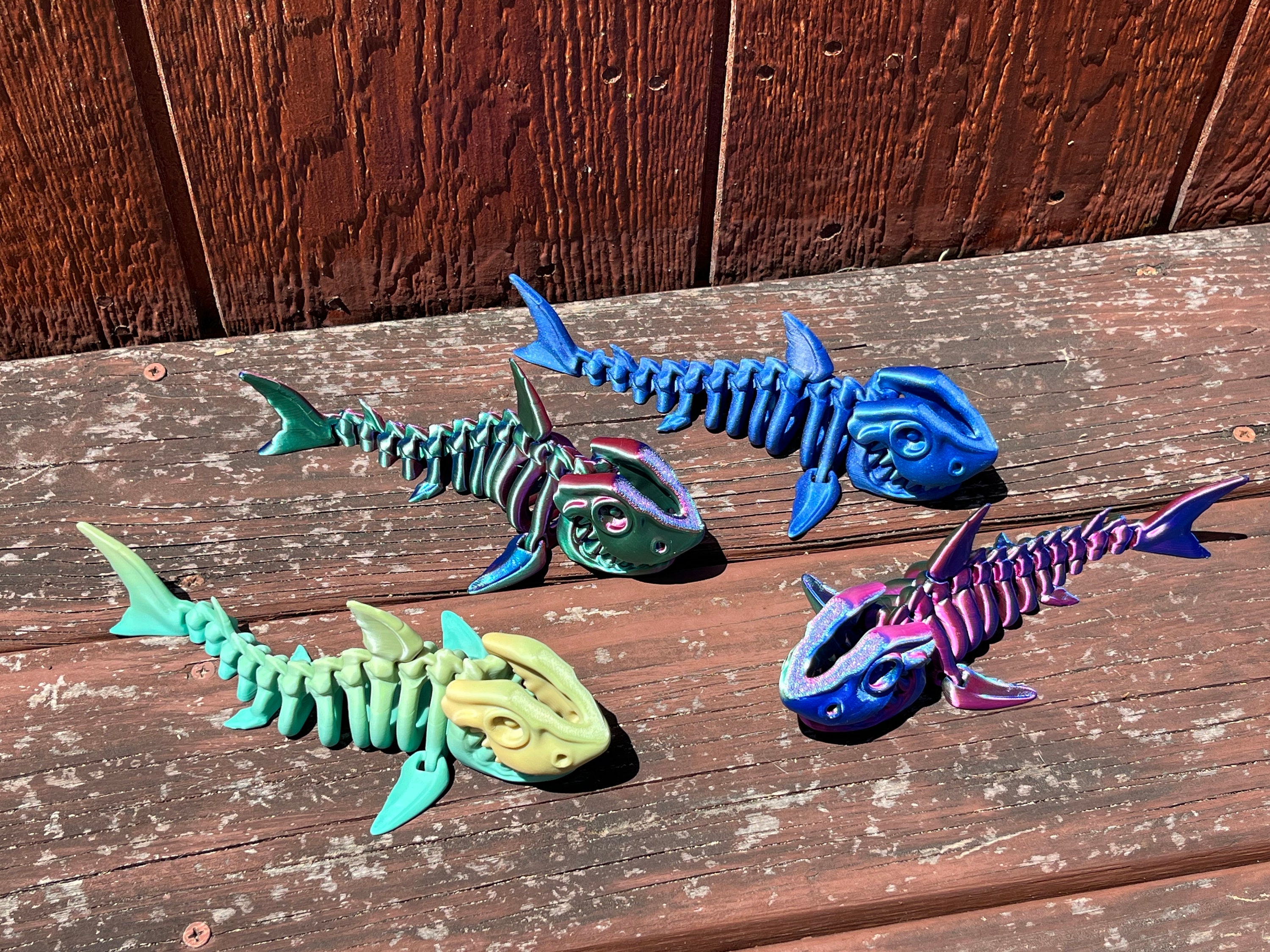 3D Printed Flexible Shark - Etsy