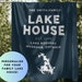 Personalized Family Lake House Map Blanket: Custom Fleece Minky Decor ...