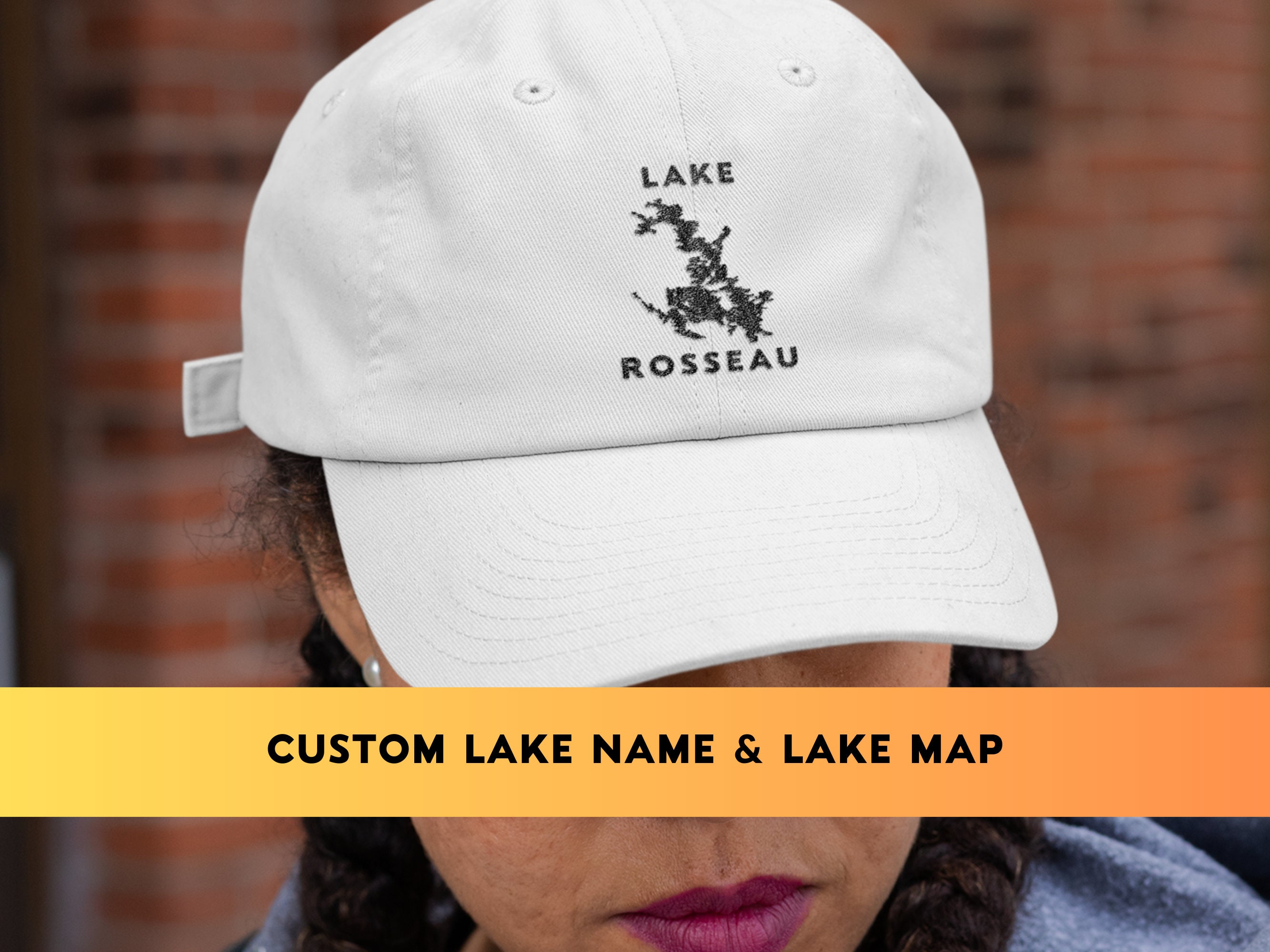 Custom Lake Map Hat, Lake Life Hat, Summer Hat, Custom Baseball Cap ...