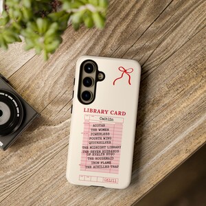 Custom Library Card Phone Case: Booklover Personalized Gift for Iphone ...