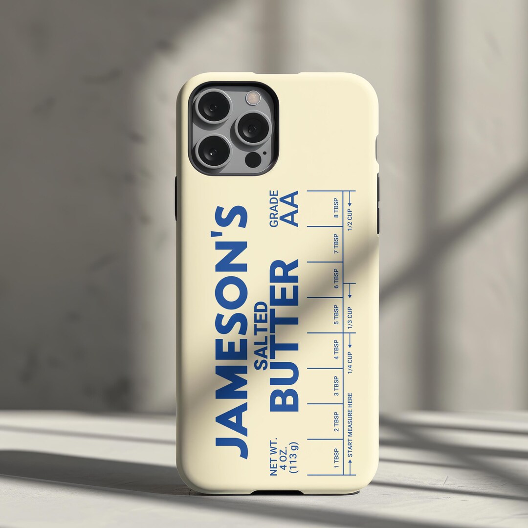 Custom Butter Stick Phone Case: Salted or Unsalted, Personalized - Etsy