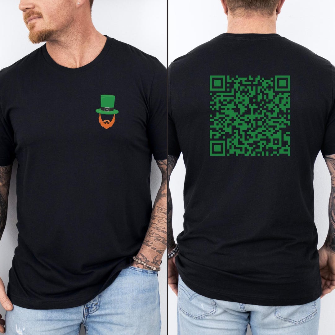 QR Code Shirt Dancing Leprechaun St Patricks Day T-shirt, Saint ...