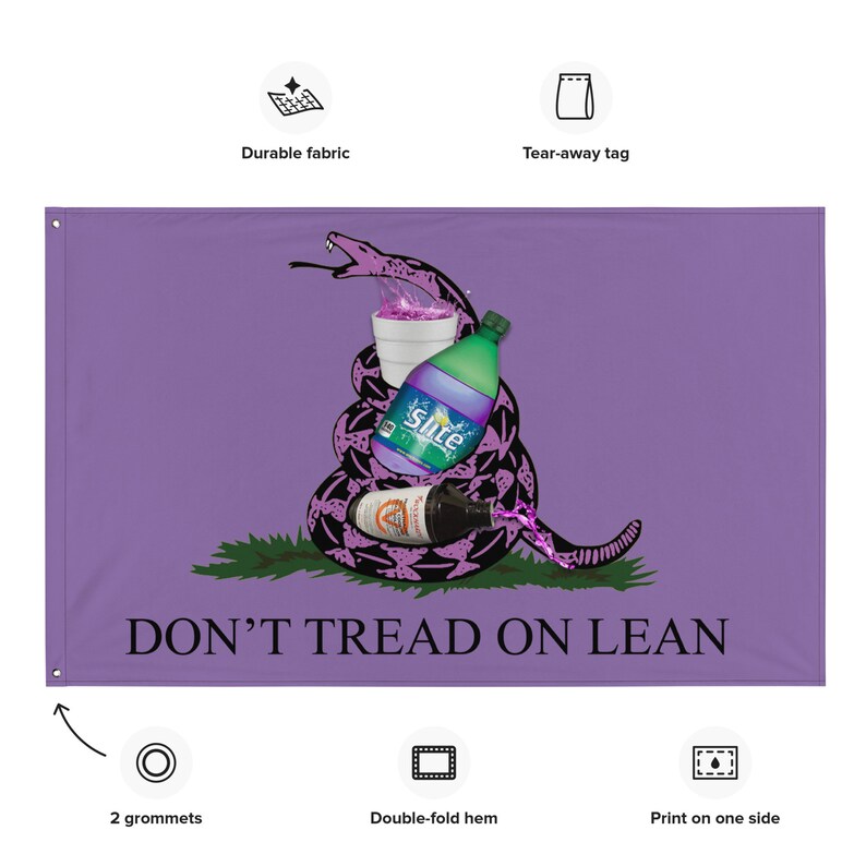 Don't Tread on Lean Flag -funny Flag,funny Tee,funny Flags,graphic Tees ...