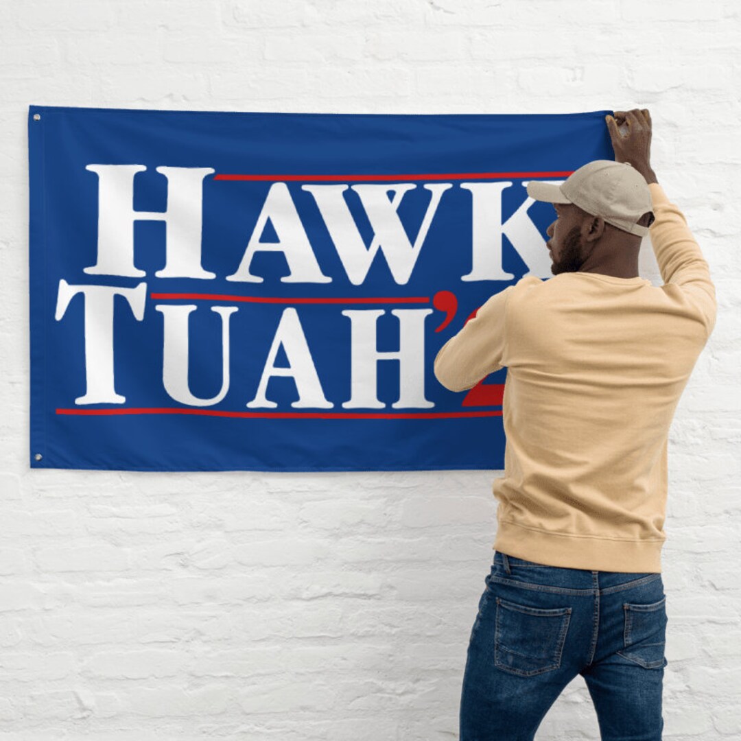 Hawk Tuah Flag Funny Frat College Flags, Spit on That Thing Girl, Hawk ...