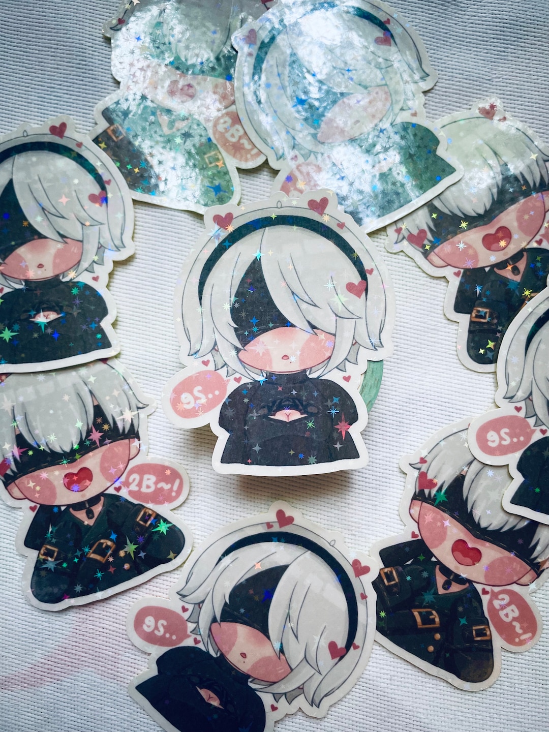 Nier Automata, 9s, 2bholographic Sticker - Etsy