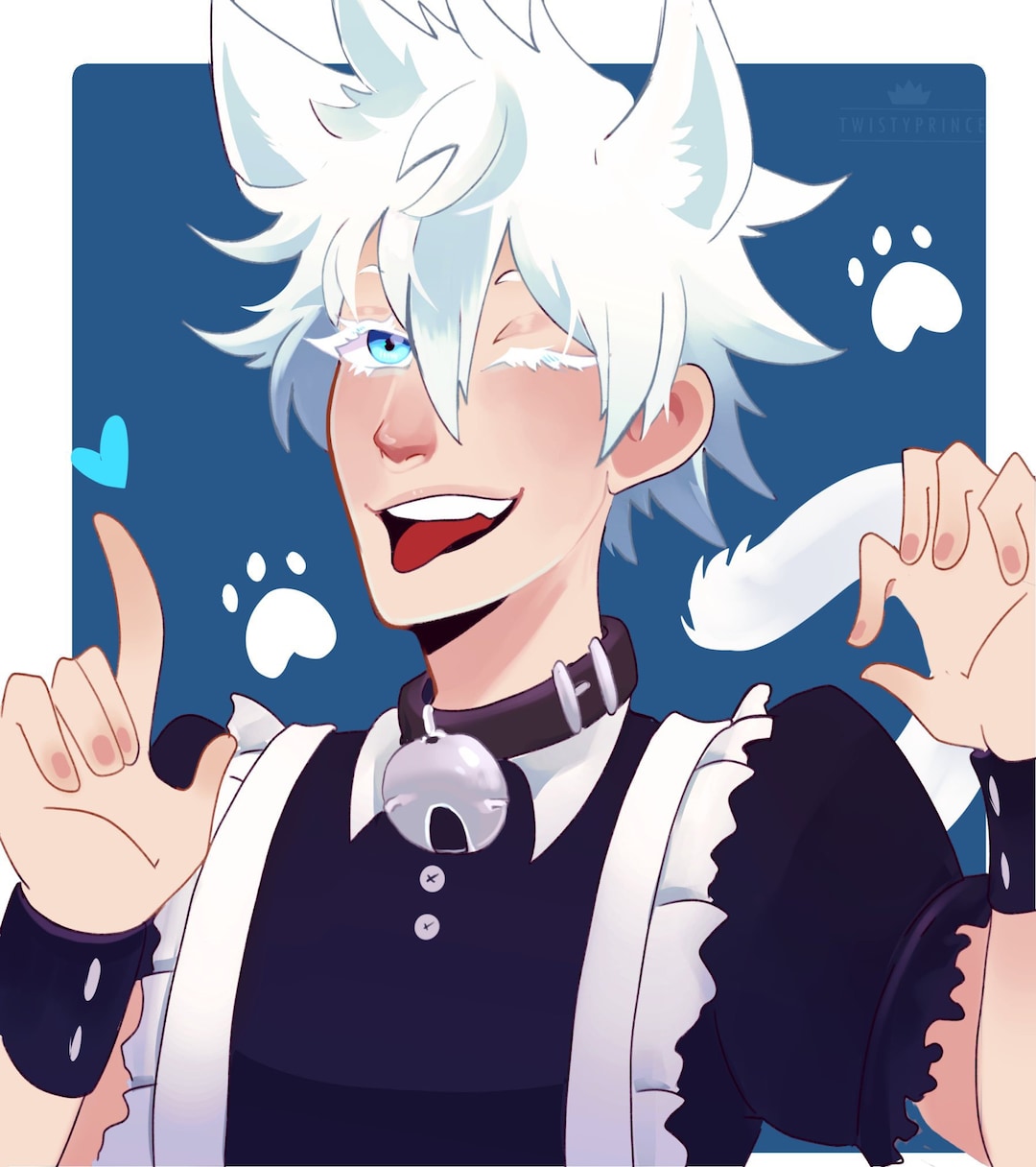 Jujutsu Kaisen, Gojo , Geto Maid Outfits Small Square Prints - Etsy