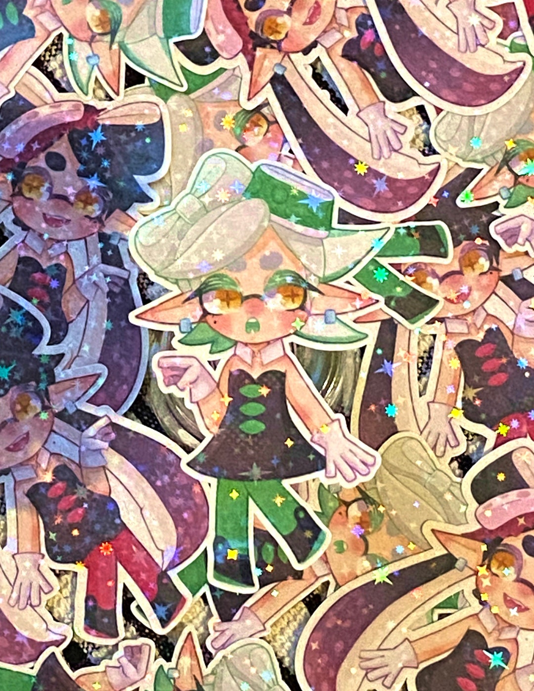 Splatoon, Squid Sisters Holographic Stickers - Etsy