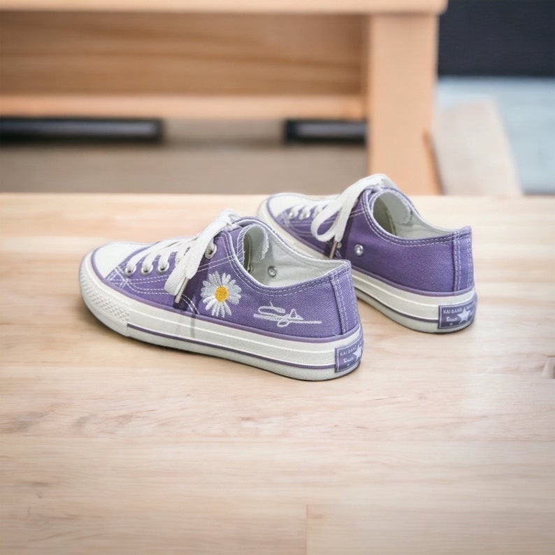 Summer Daisy Converse Style Vans Style Sneakers Womens - Etsy