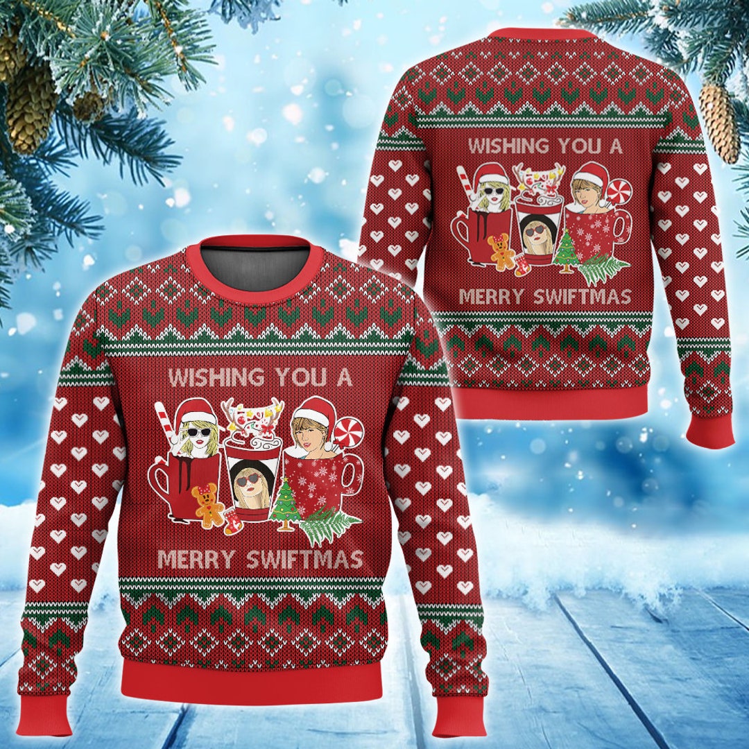 Wishing You a Merry Swiftmas Sweatshirt Holiday Jumper Cozy - Etsy UK