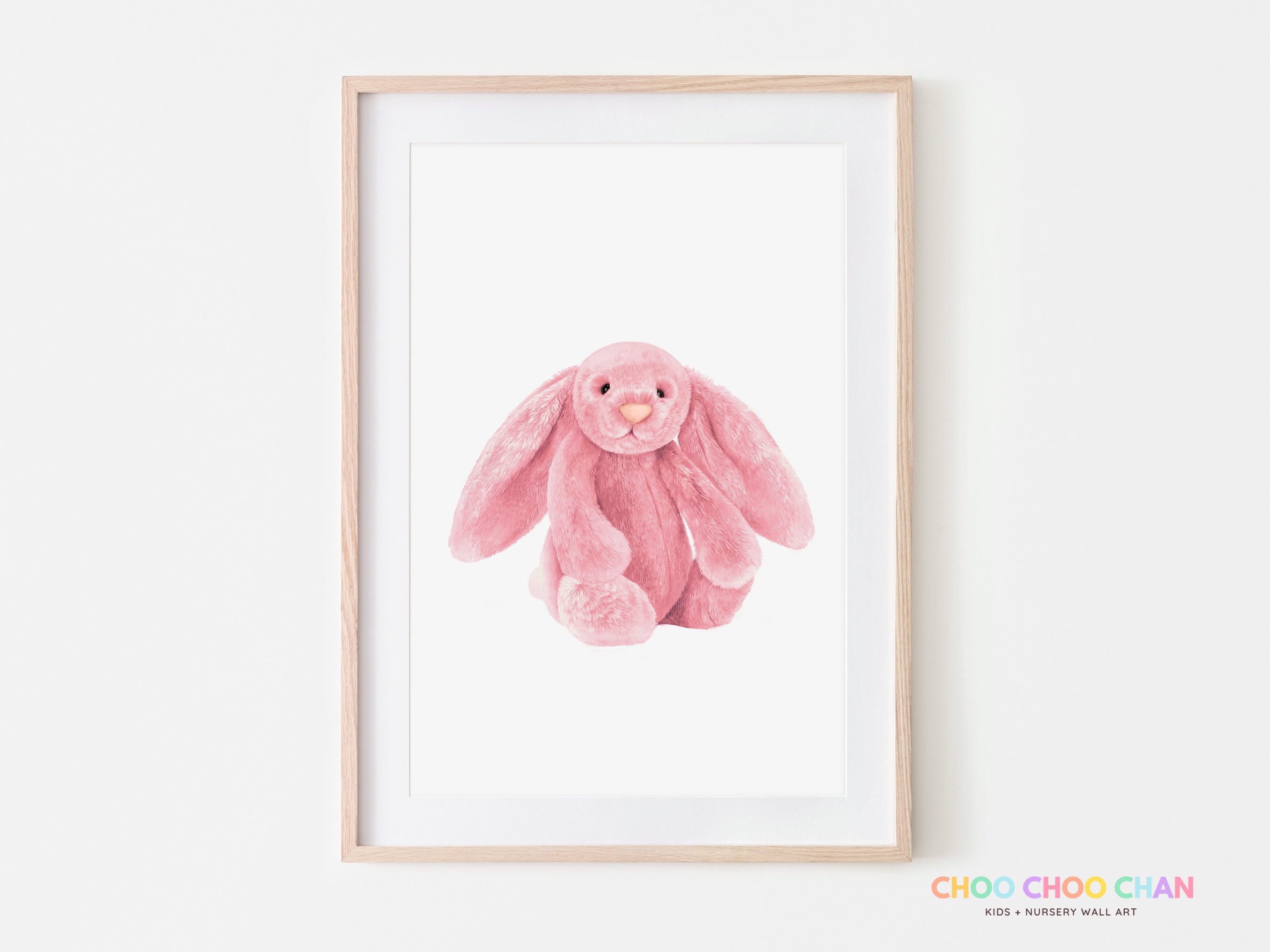 Jellycat Bunny Nursery Wall Art Bunny Traditional Nursery Print Rabbit ...
