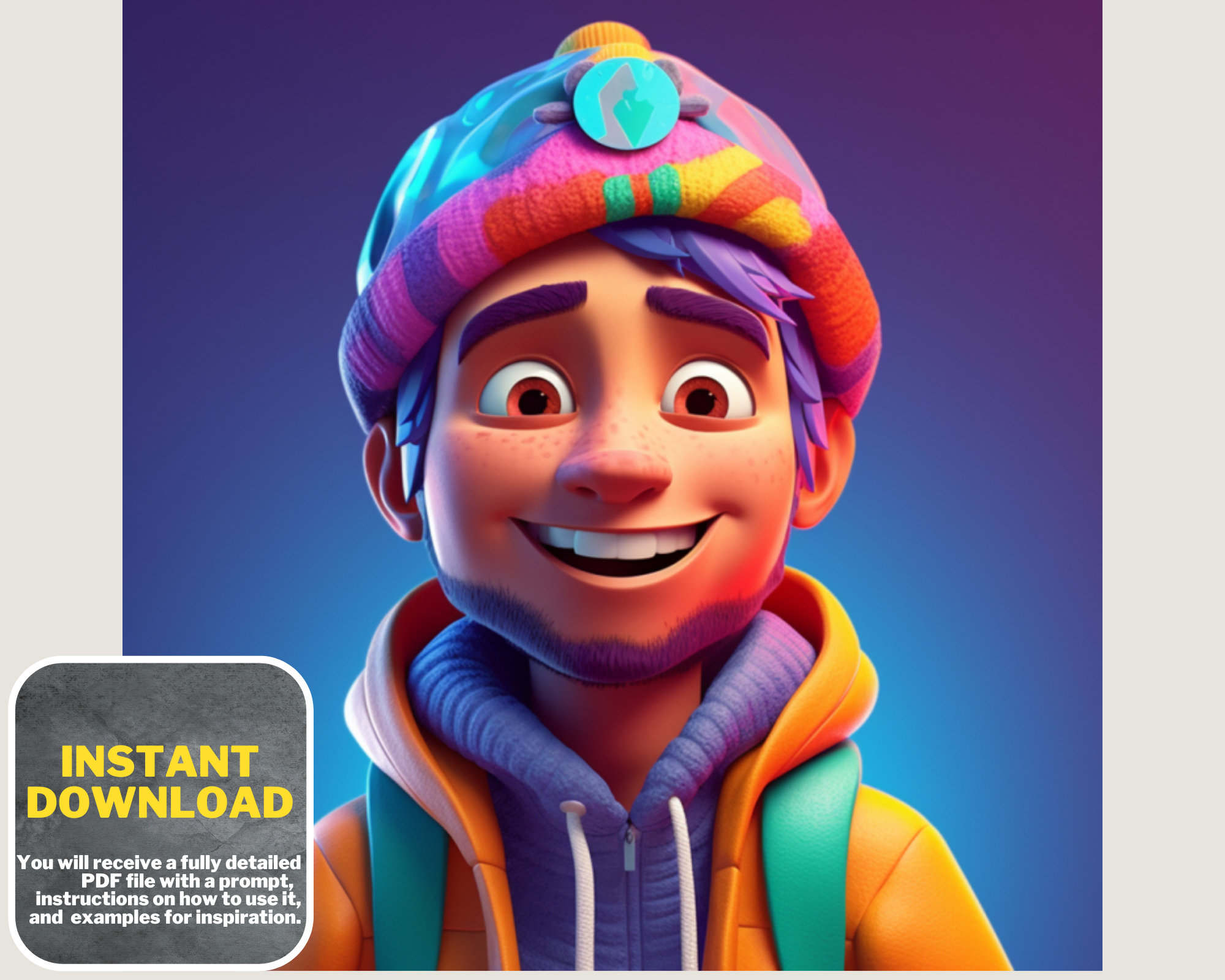 3D Animation Character AI Art, Professional Midjourney AI Art Prompt ...