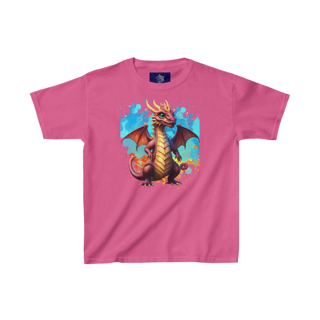 Celestial Kids' Lunar Dragon Aim Graphic Tee Stylish and Fun T-shirt ...
