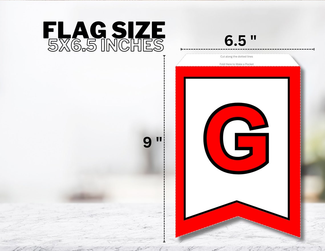 Garage Sale Banner Flags Printable Digital Download Bright - Etsy