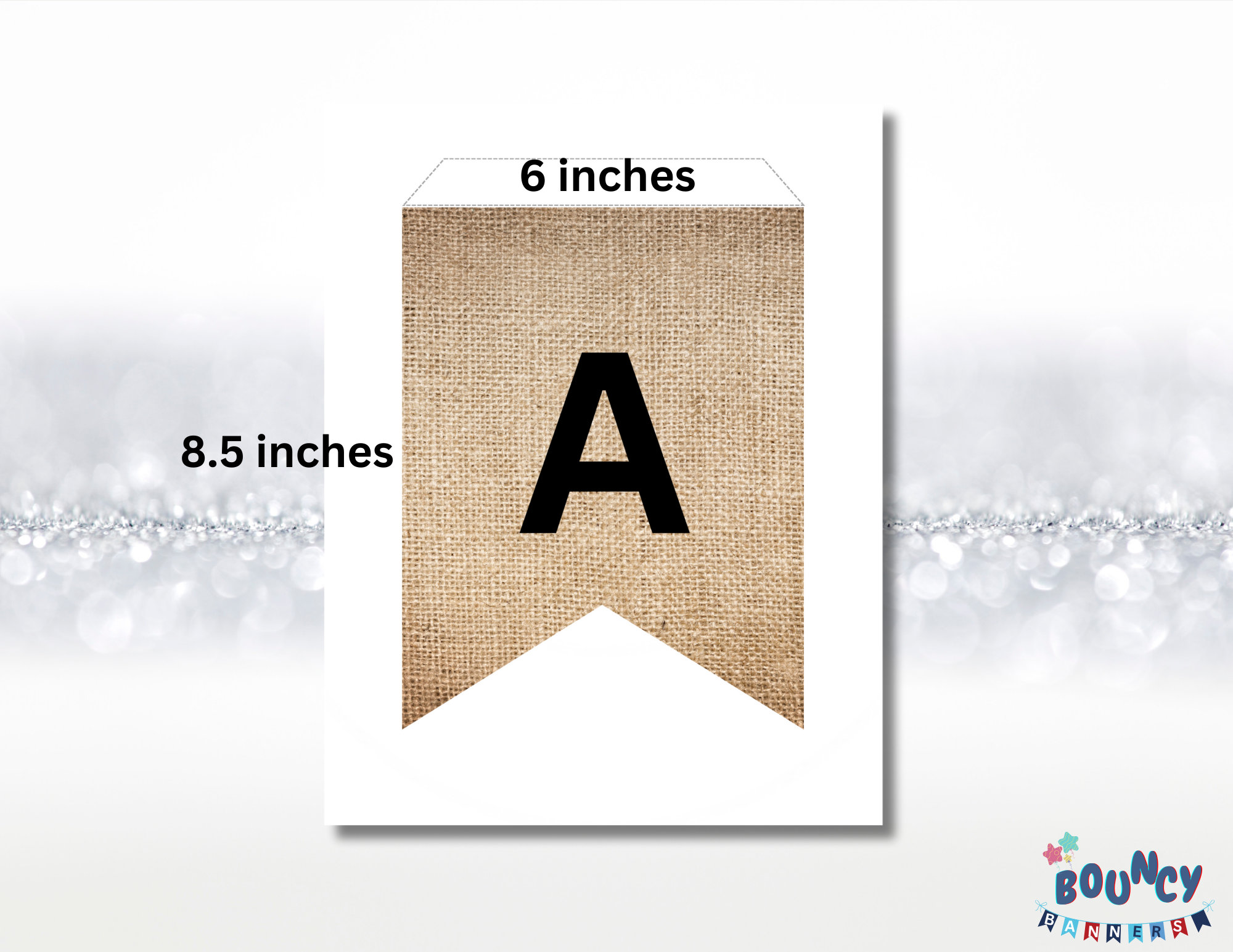 Rustic Burlap Alphabet Flags: Printable Letters, Punctuations, and ...