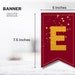 Printable Gold Glitter Alphabet and Numbers Bunting Banner - Burgundy ...