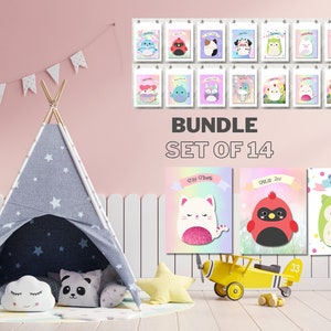 Squishmallows Quotes Motivational Poster - Instant Download | Set of 14 ...