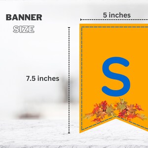 Printable Elegant Fall Alphabet Banner Deep Orange & Silver - Etsy