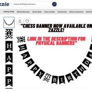 Chess Theme Alphabet & Numbers Banner Flags - Printable Digital ...