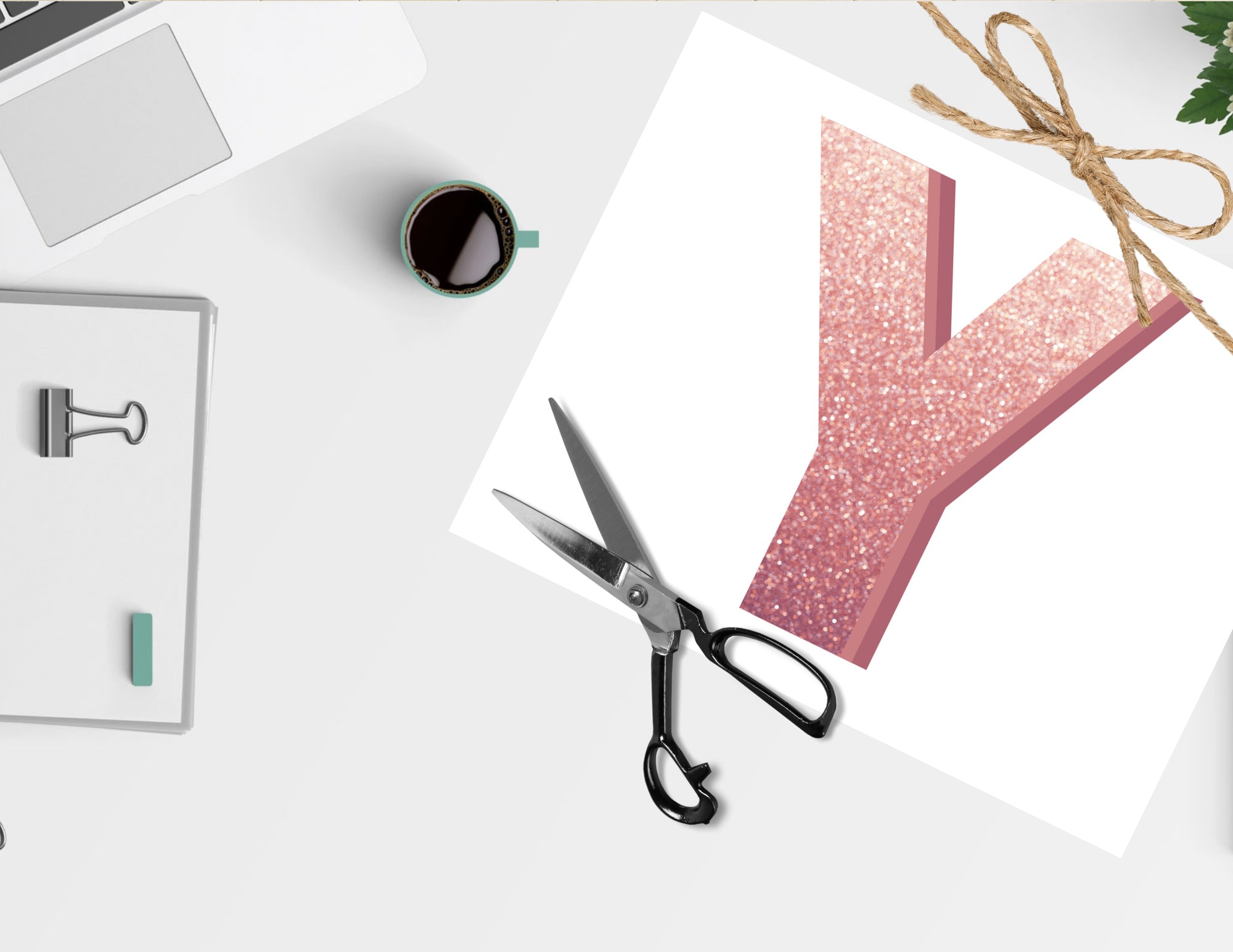 Printable Rose Gold Happy Birthday Letter Banner Garland (7 Inches Tall ...