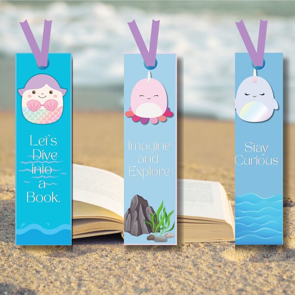 Squishmallows Bookmark Printable - Etsy